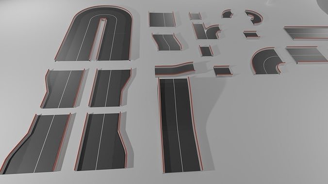 Arcade Race Tracks 3D model | CGTrader