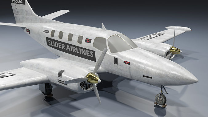 3D model Aircraft police plane VR / AR / low-poly | CGTrader