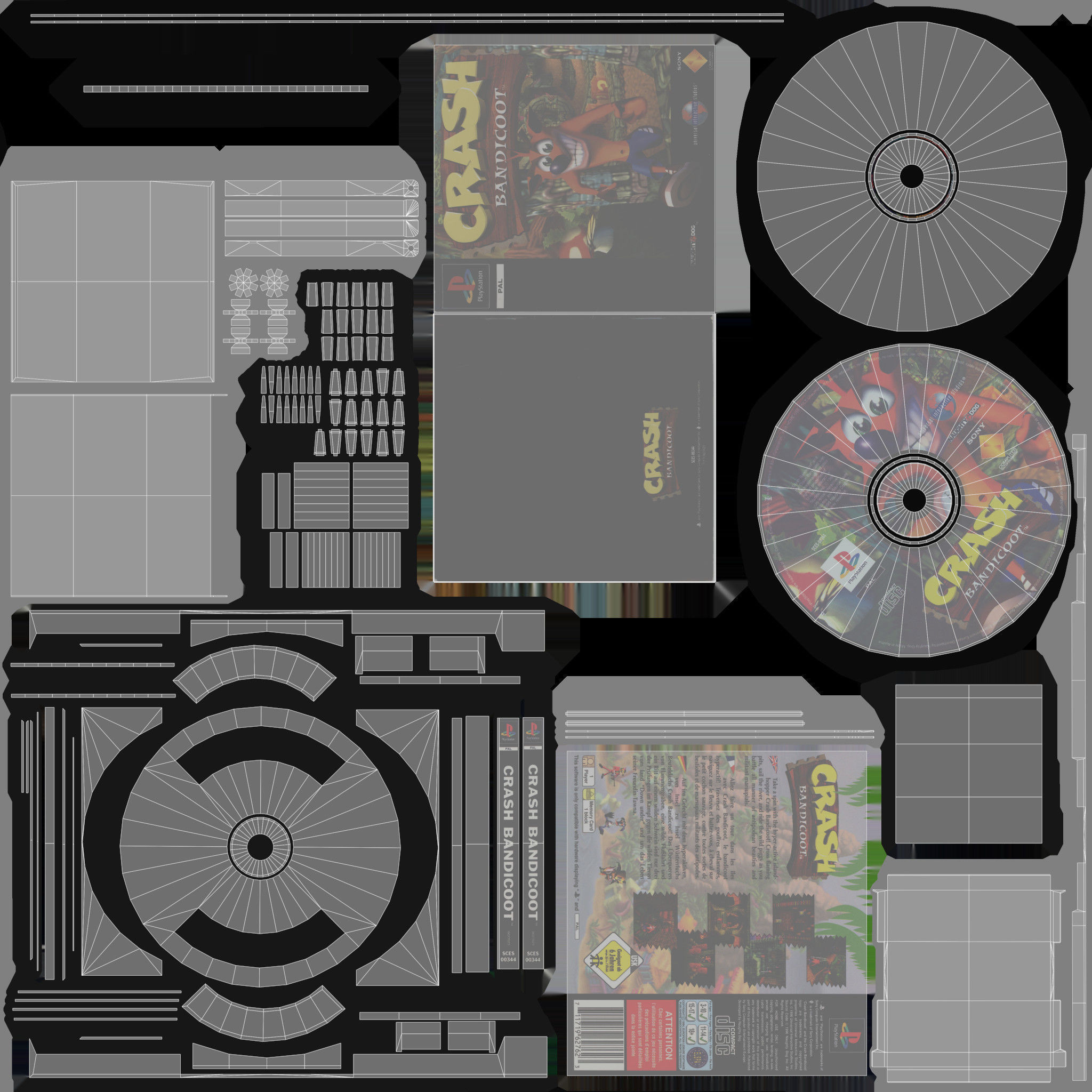 3D model Sony PlayStation PS1 SCPH-1002 VR / AR / low-poly | CGTrader