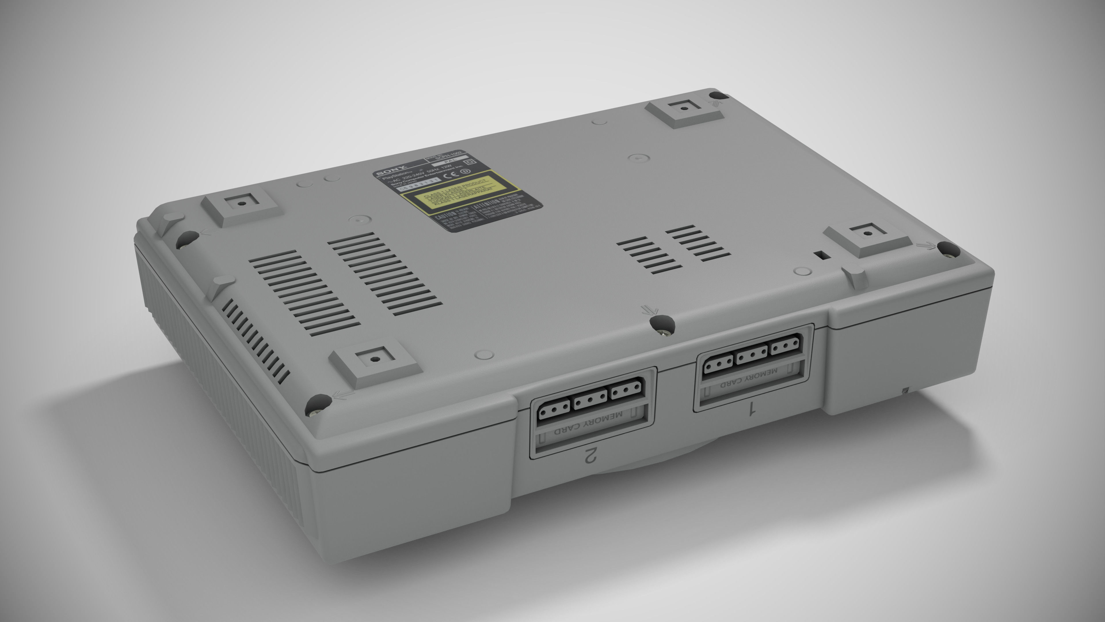 3D model Sony PlayStation PS1 SCPH-1002 VR / AR / low-poly | CGTrader