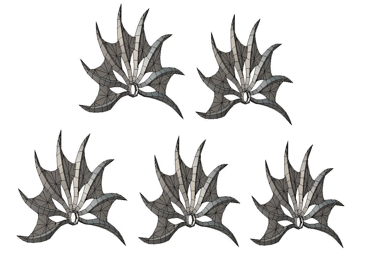 3D model a Set of Fan Weapons VR / AR / low-poly | CGTrader