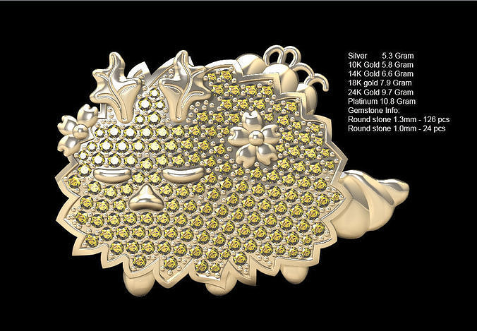 Pendant Axia 3D model 3D printable | CGTrader