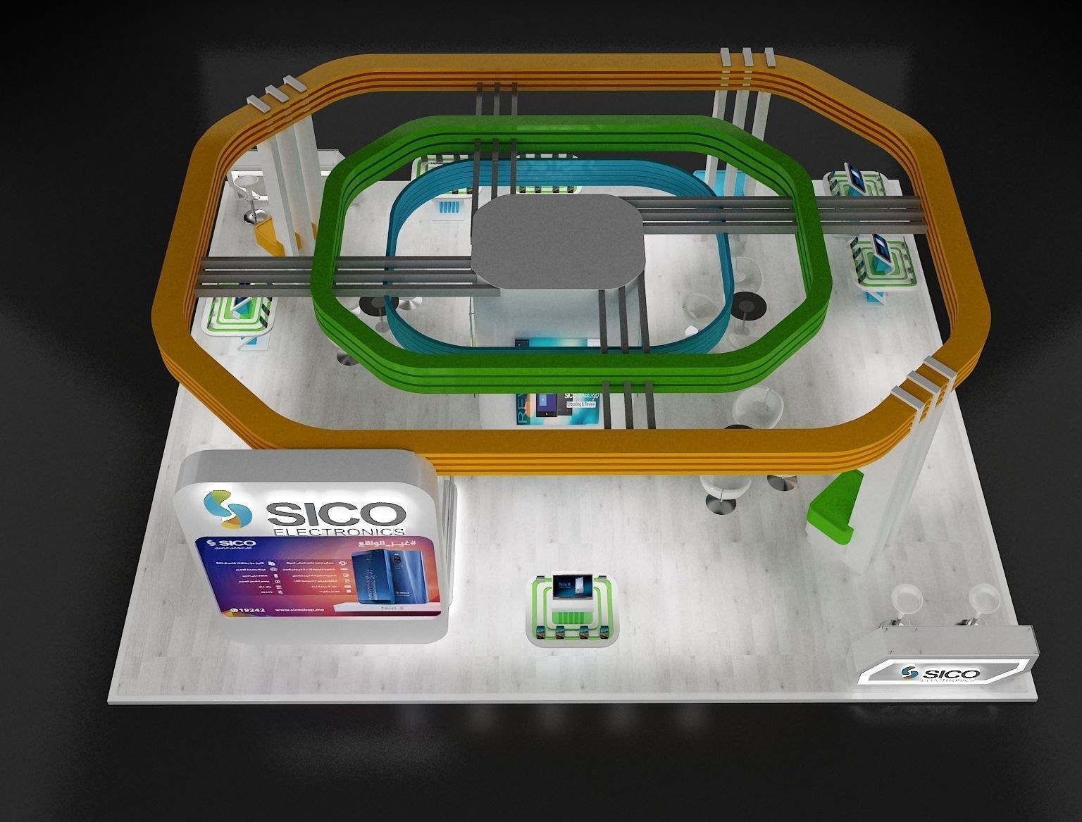 Booth Exhibition Stand a301 3D model | CGTrader