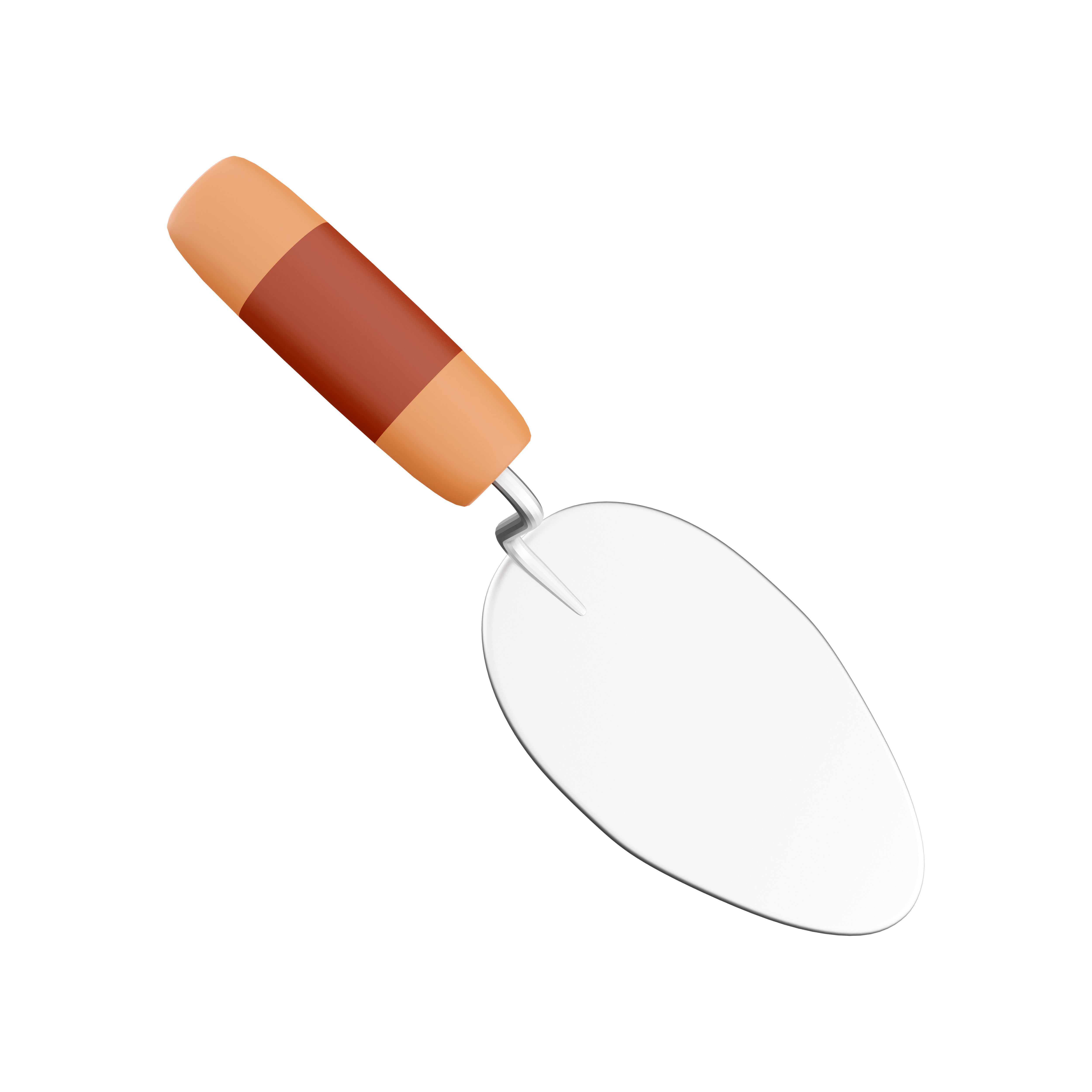 Trowel tool cartoon icon 3D model | CGTrader