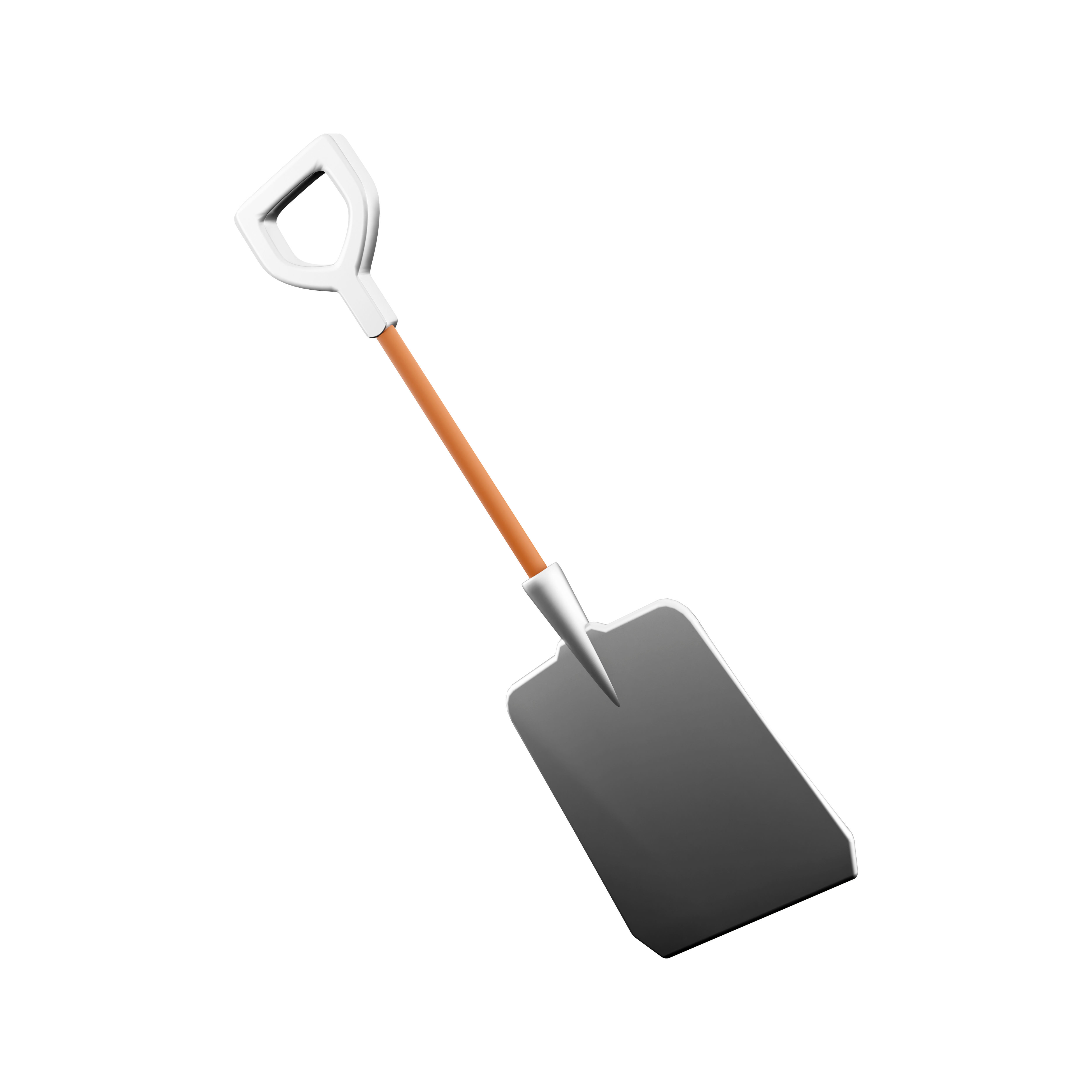 Shovel cartoon icon 3D model | CGTrader