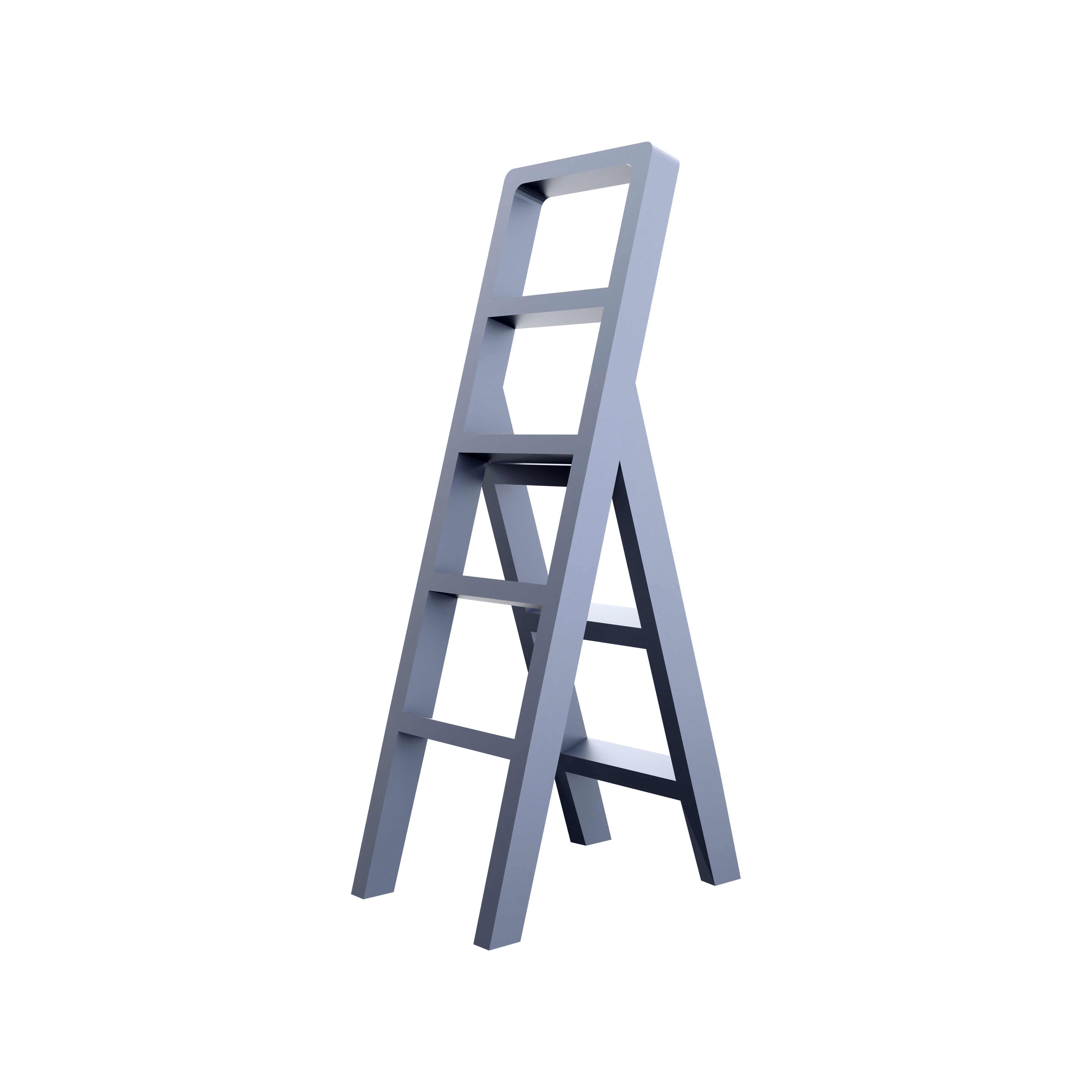 Folding ladder cartoon icon 3D model | CGTrader