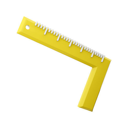 Corner ruler CARTOON 3D model | CGTrader