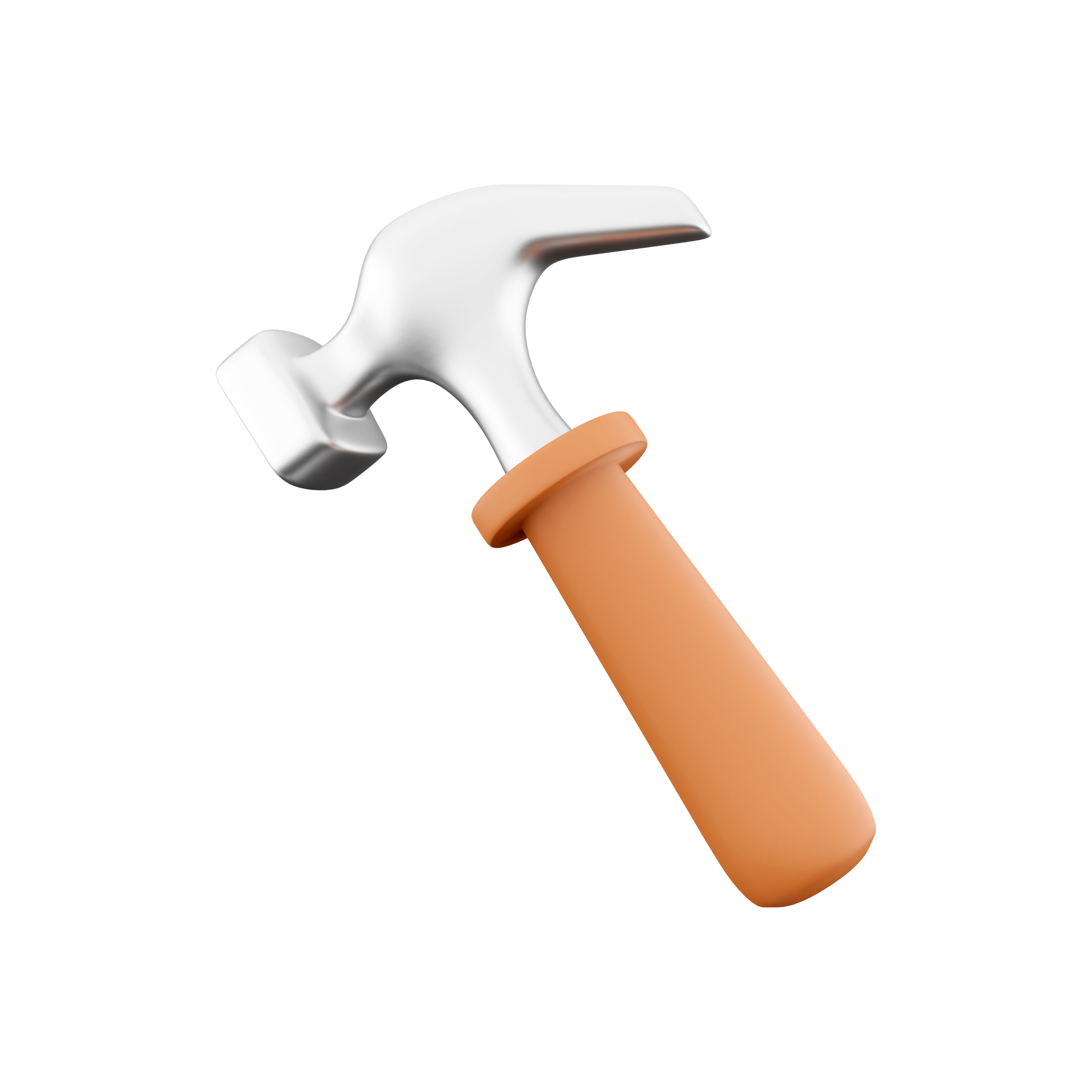 Hand hammer cartoon icon 3D model | CGTrader