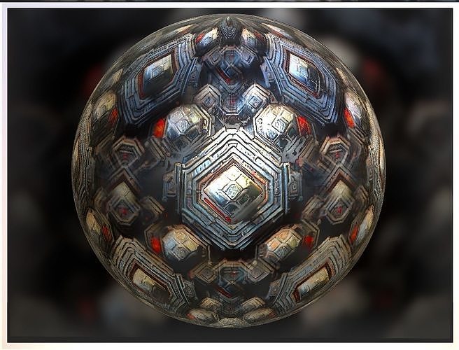 Texture PBR Sci-Fi Seamless Realistic Material SBSAR 4k Texture 046 VR ...