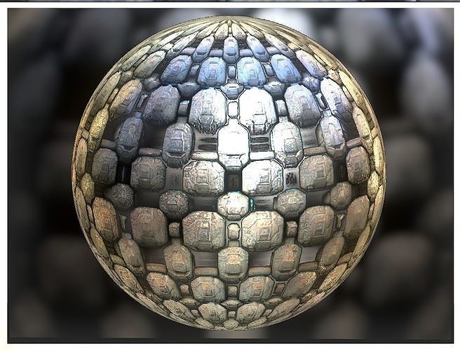 Texture PBR Sci-Fi Seamless Realistic Material SBSAR 4k Texture 012 VR ...