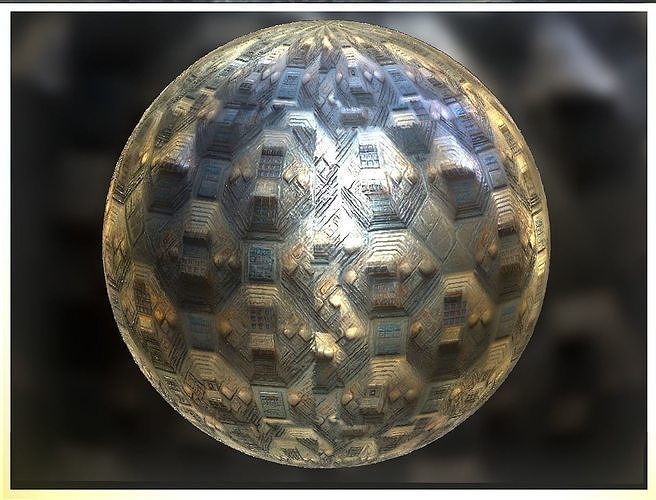 Texture PBR Sci-Fi Seamless Realistic Material SBSAR 4k Texture 05 VR ...