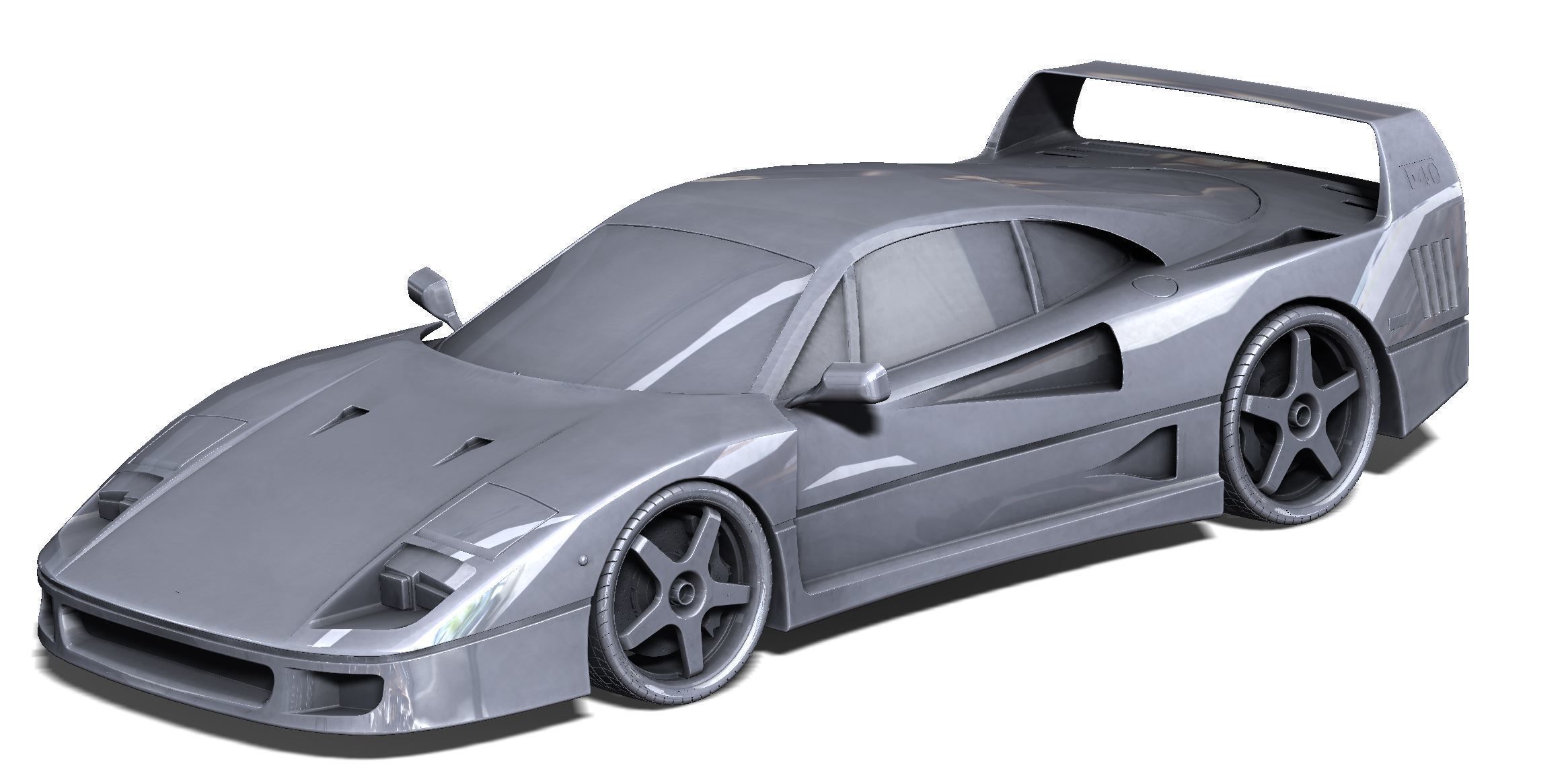 Ferrari F40 - Your Childhood Dream Car Ready for 3D Printing 3D model ...