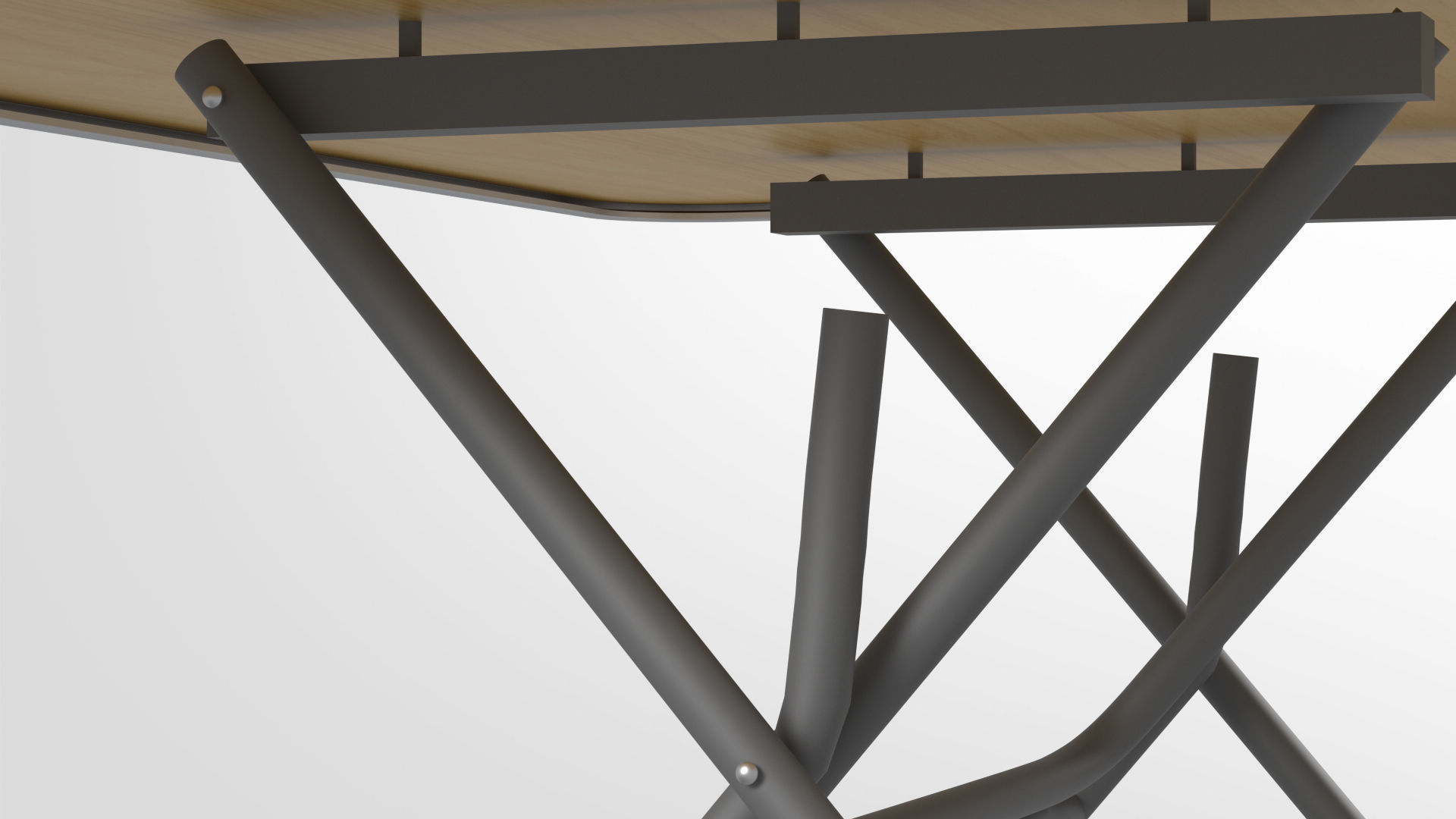 Folding Table 3D model rigged | CGTrader