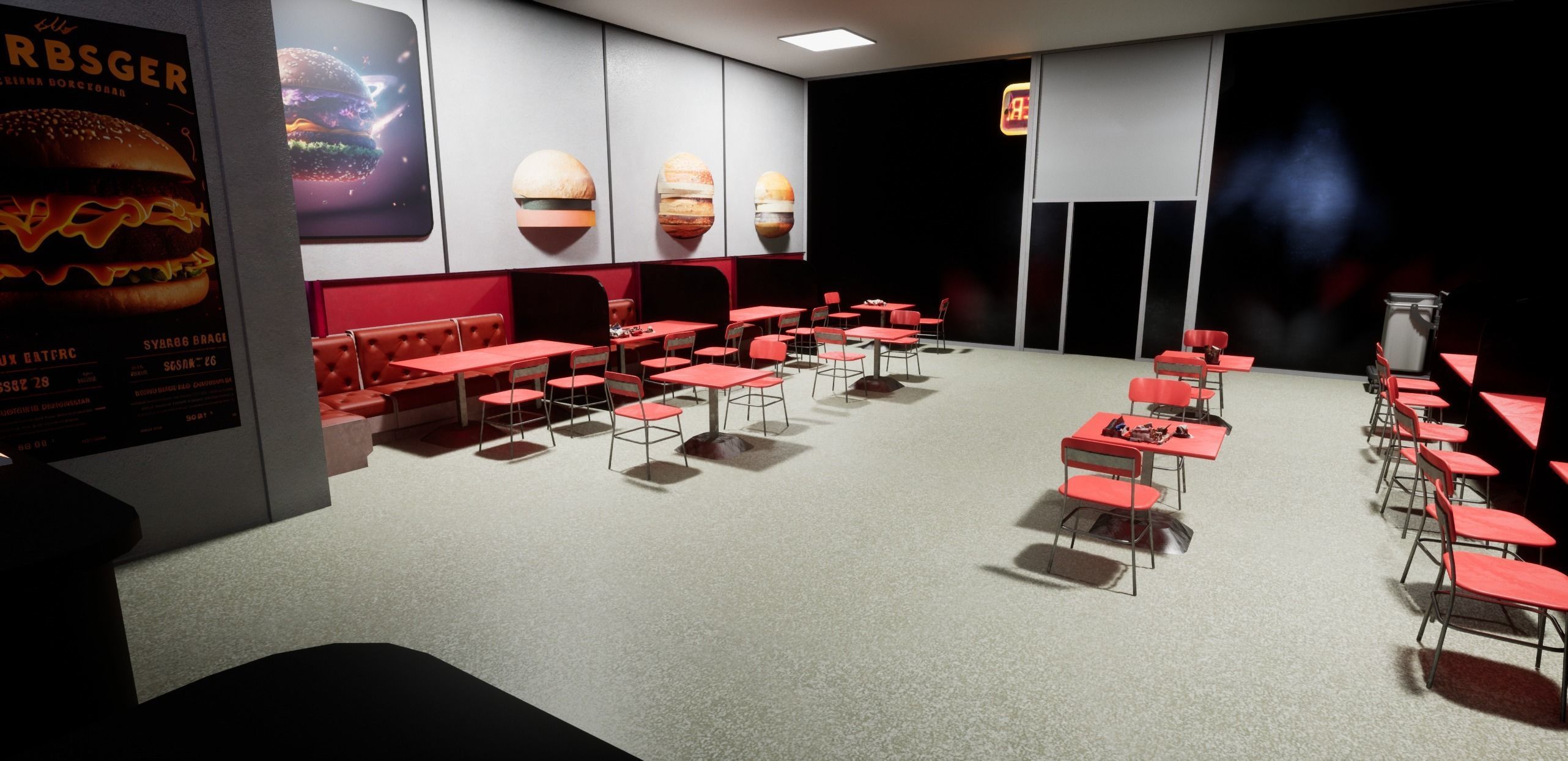 Cyberpunk Burger Restaurant 3D model | CGTrader