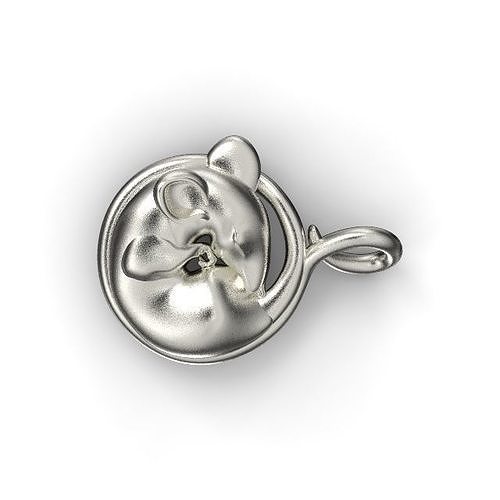 PENDANT NECKLACE RAT MICE RATON RATA MOUSE 3D model 3D printable | CGTrader