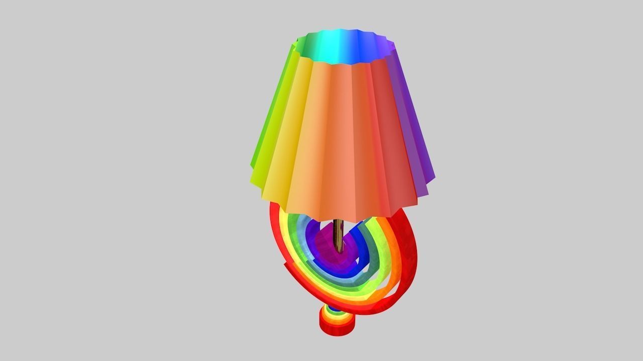 Rainbow Puzzle Lamp 3D model | CGTrader