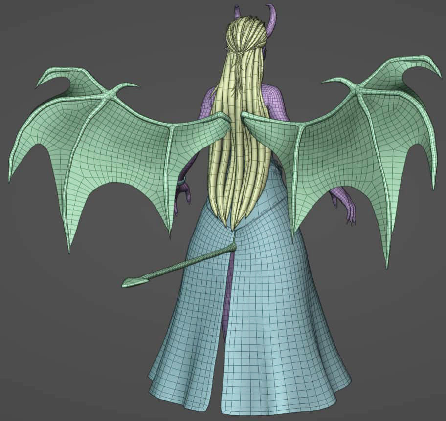 3D model Queen of pain Arcana VR / AR / low-poly | CGTrader