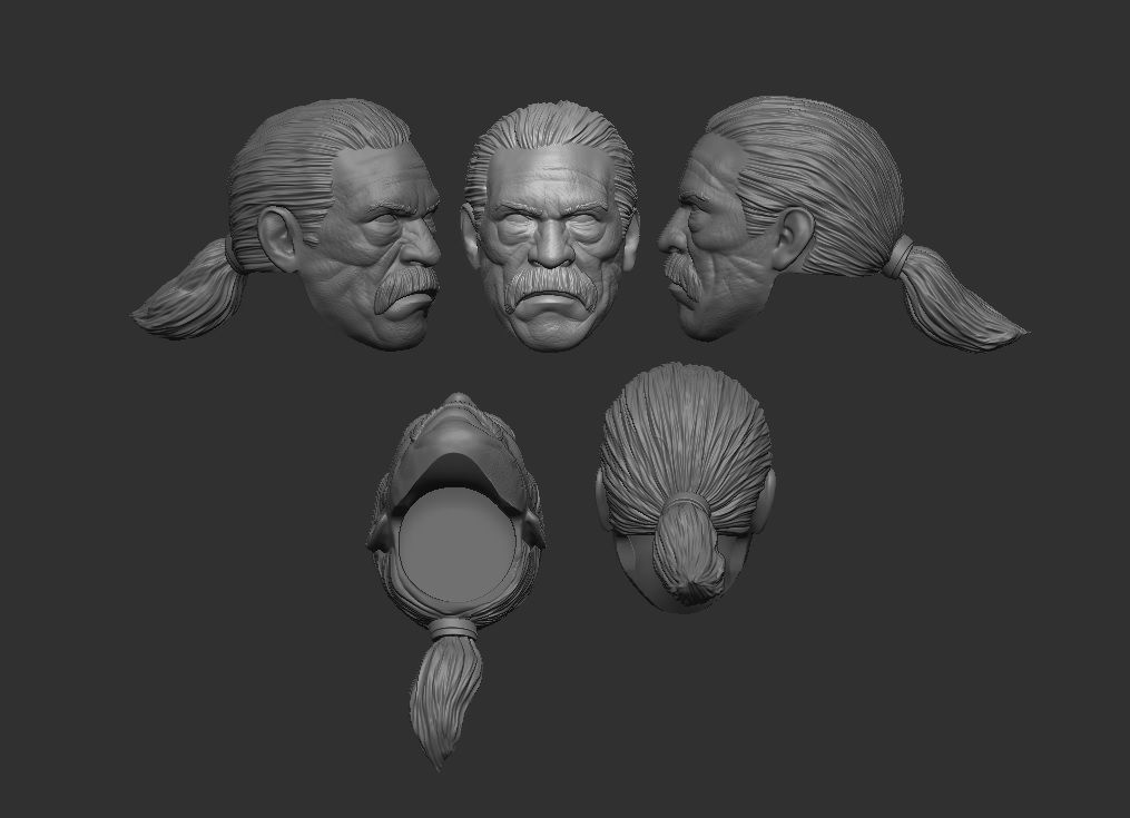 Danny Trejo - Headsculpt for Action Figures 3D print model 3D model 3D ...