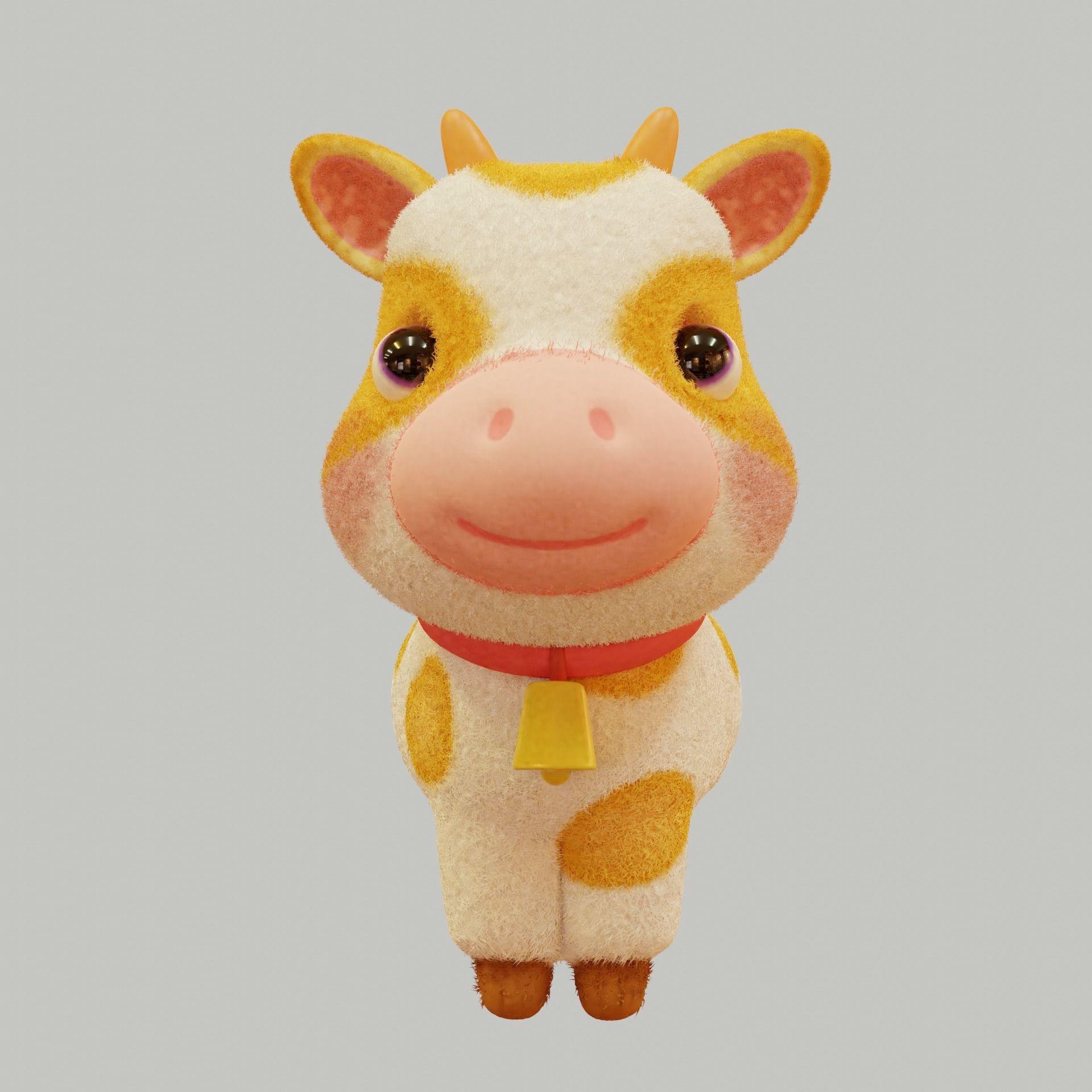 3D model lowpoly cow animal crossing VR / AR / low-poly | CGTrader