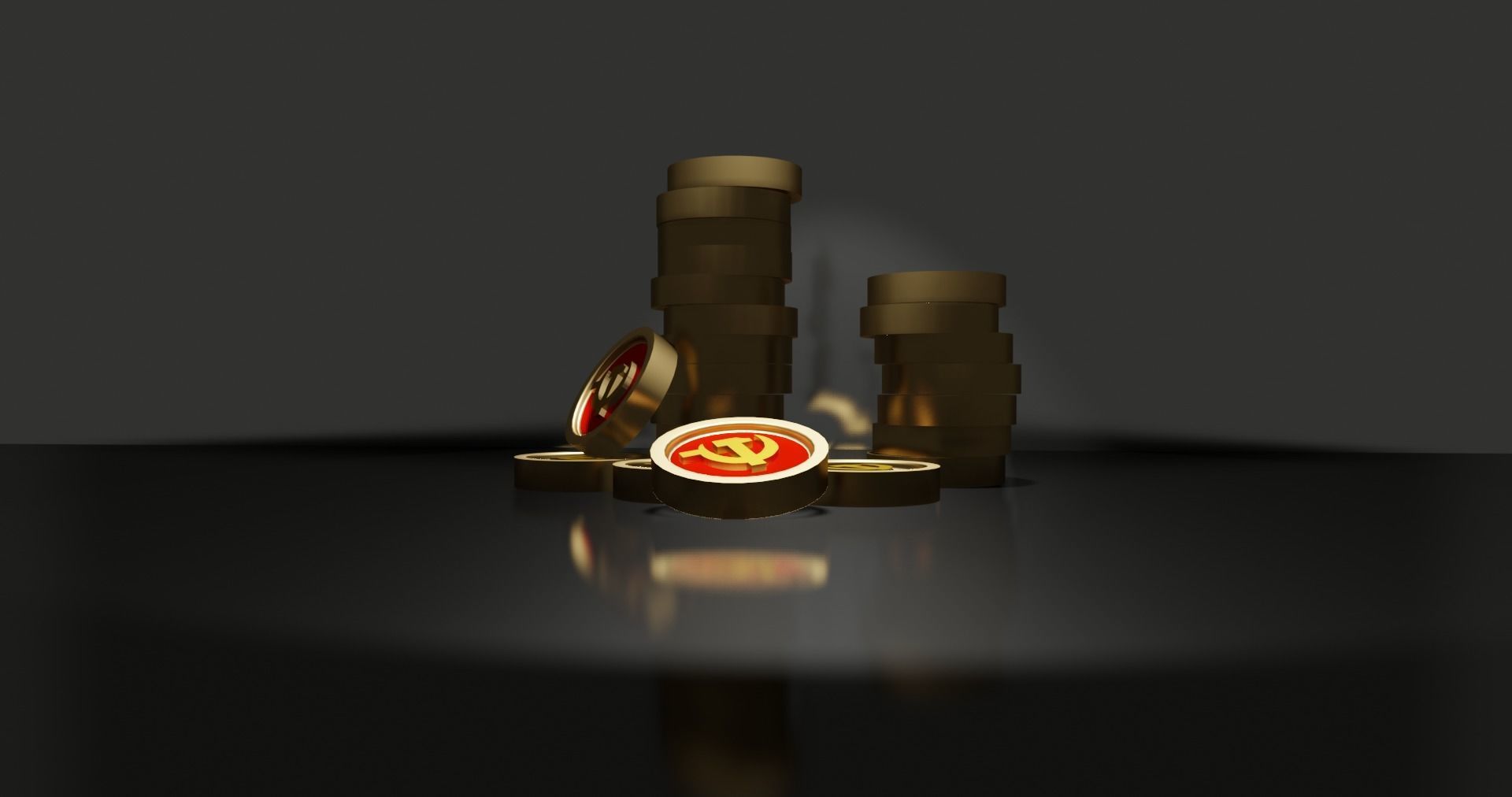 Nazi and Communist coins 3D free 3D model | CGTrader