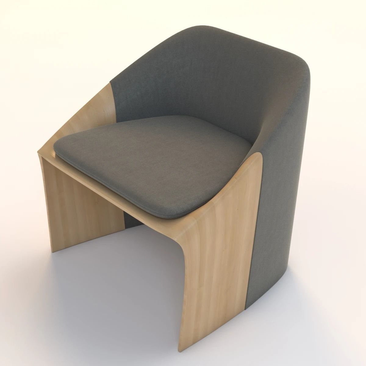 Boke Lounge Chair 3D model | CGTrader