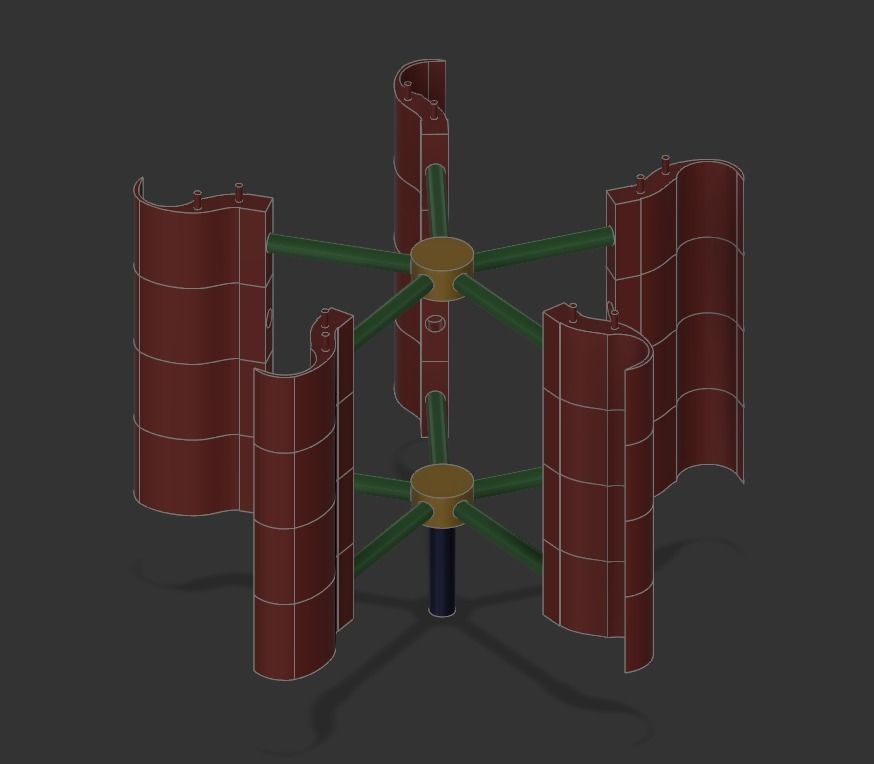 Modular wind generator 3D model 3D printable | CGTrader