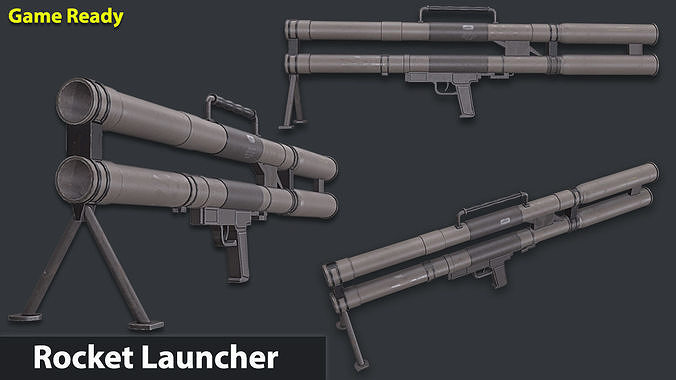 3D model Rocket Launcher Game Ready 12 VR / AR / low-poly | CGTrader