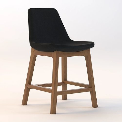 Eiffel Wood Stool 3D model | CGTrader