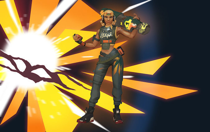 Raze Valorant 3D model 3D printable | CGTrader