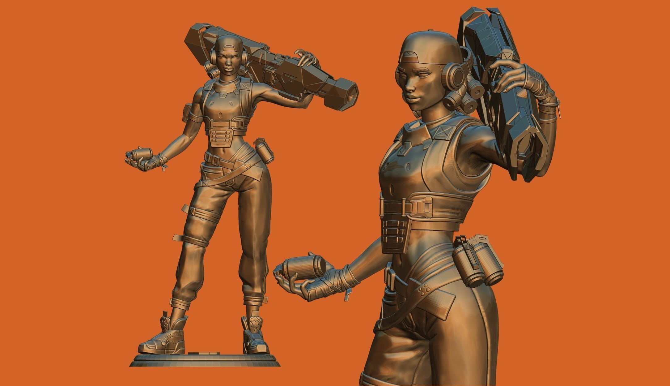 Raze Valorant 3D model 3D printable | CGTrader