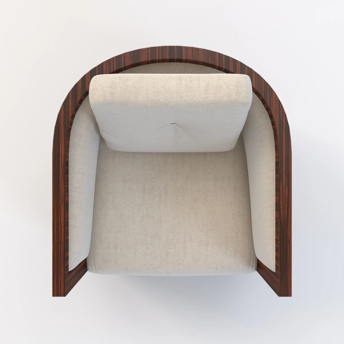 Domicile Curved Back Lounge Chair 62033 3D model | CGTrader