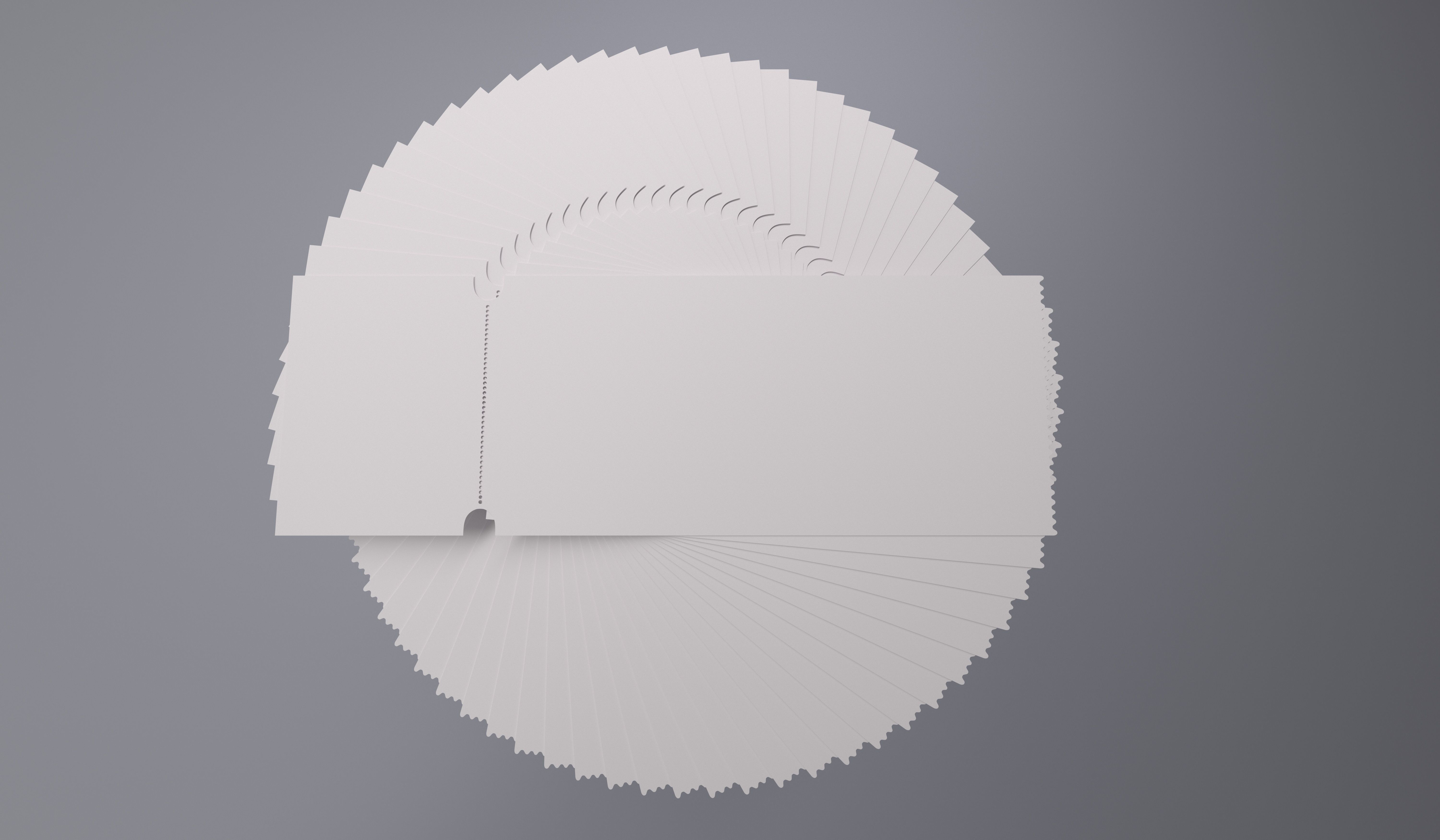 3D ticket or coupon mockup 3D model | CGTrader