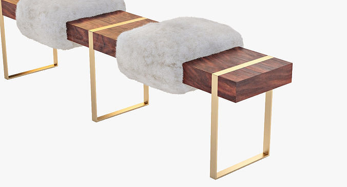 Detail Azadeh Shladovsky Infinity Bench 3D model | CGTrader