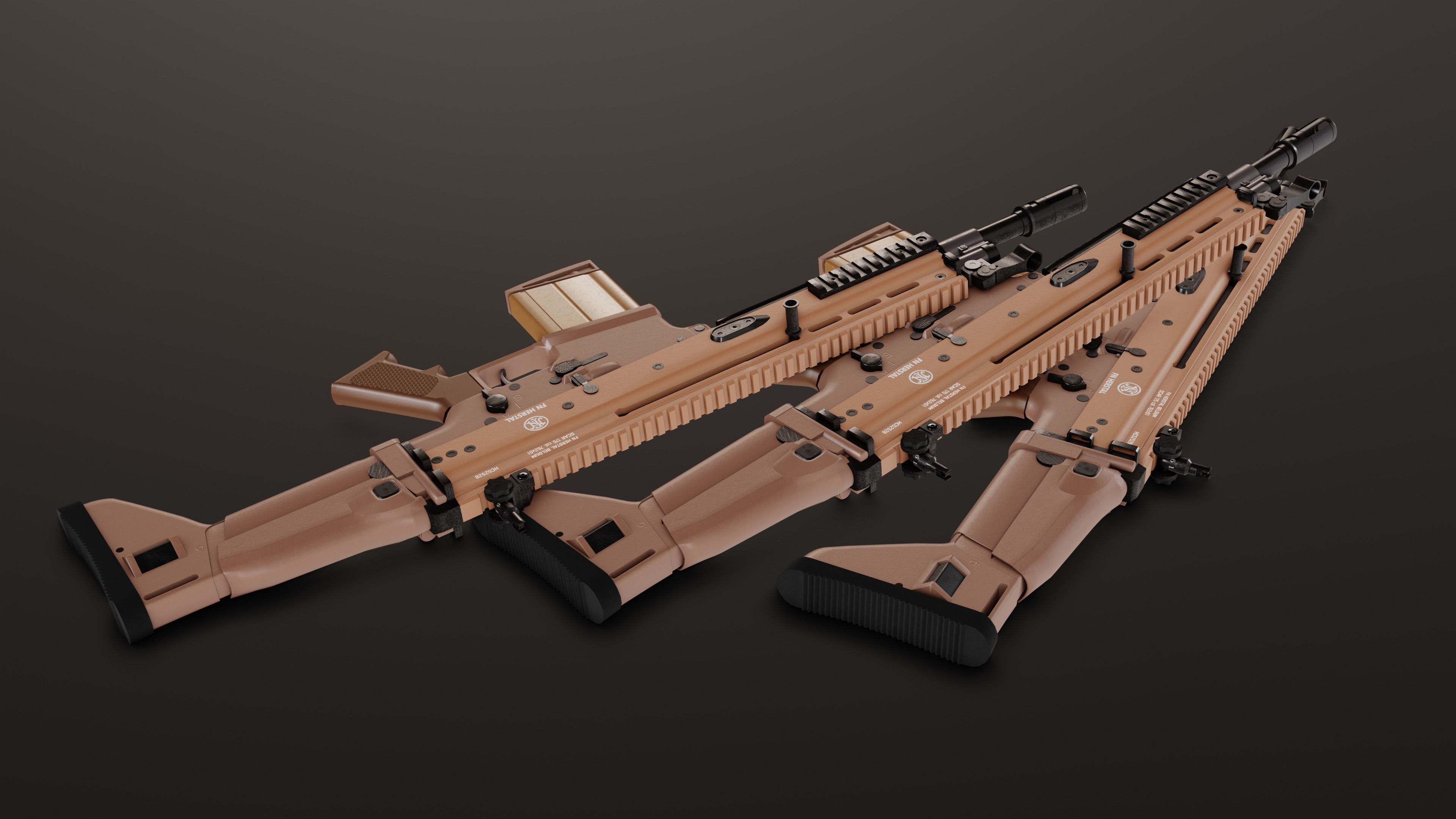 3D model FN SCAR Heavy Mk17 VR / AR / low-poly | CGTrader