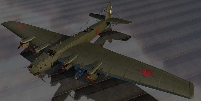 Tupolev TB-3 3D model | CGTrader