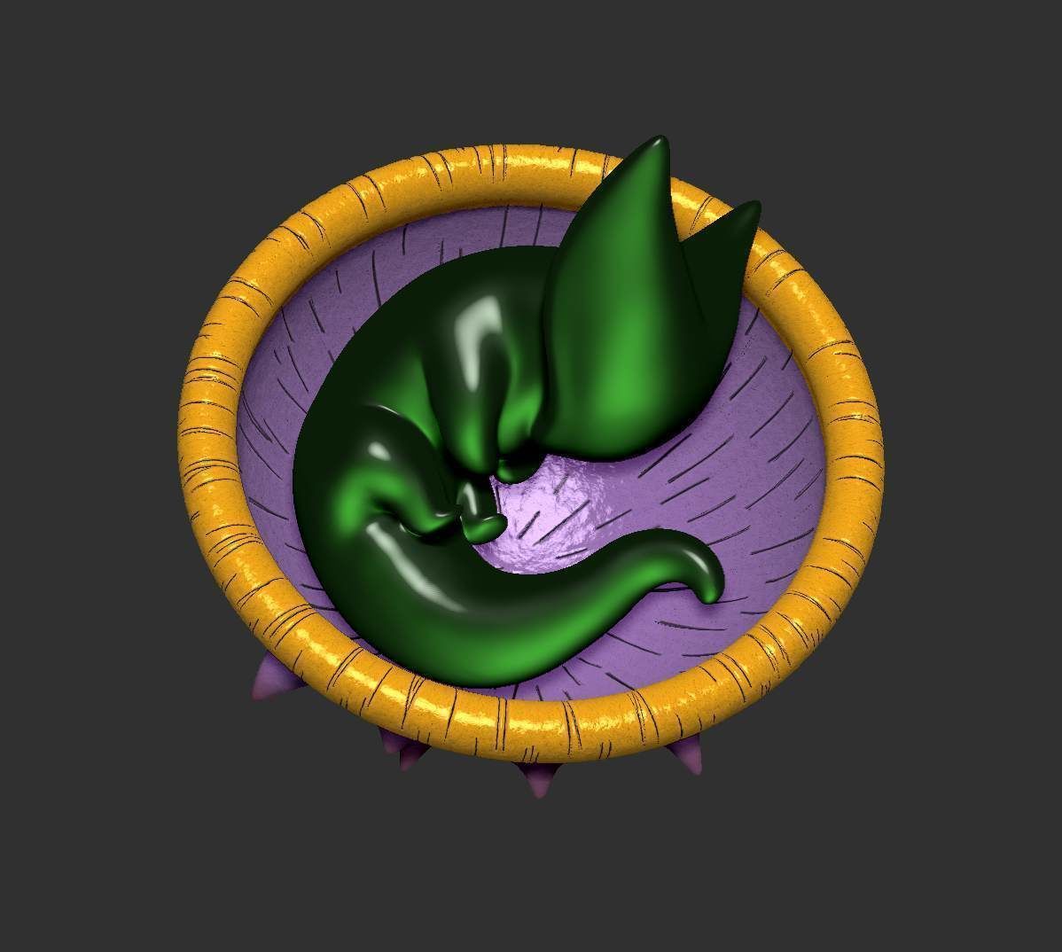 DRAGONBALL Z LARVA CELL 3D model 3D printable | CGTrader