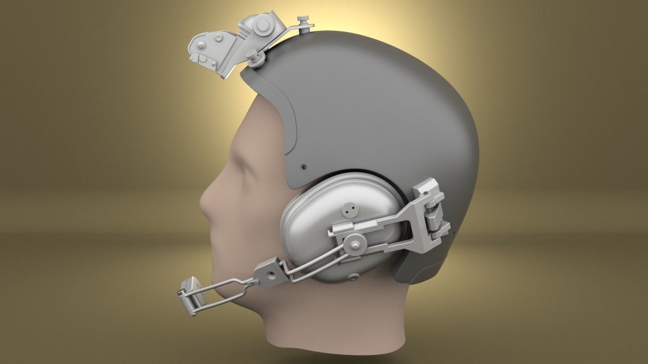 Airsoft ILC Dover Integrated Ballistic Helmet Hollow body 3D model 3D ...