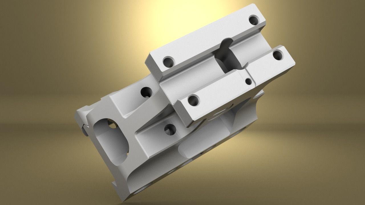 Airsoft Unity Tactical FAST MRO Mount body 3D model 3D printable | CGTrader