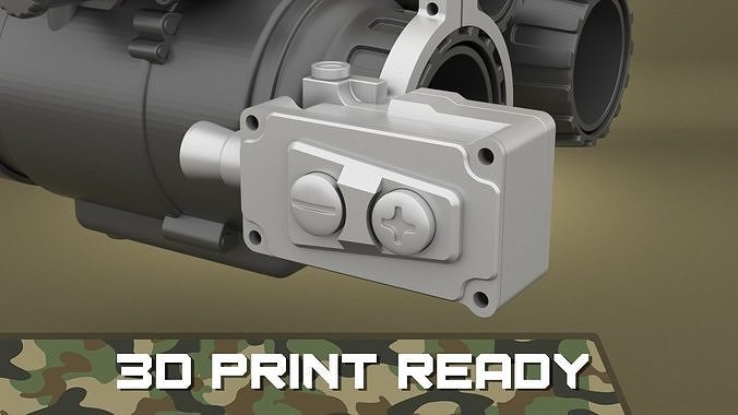 Airsoft Thermoteknix Covert video head-up display Hollow body 3D model ...