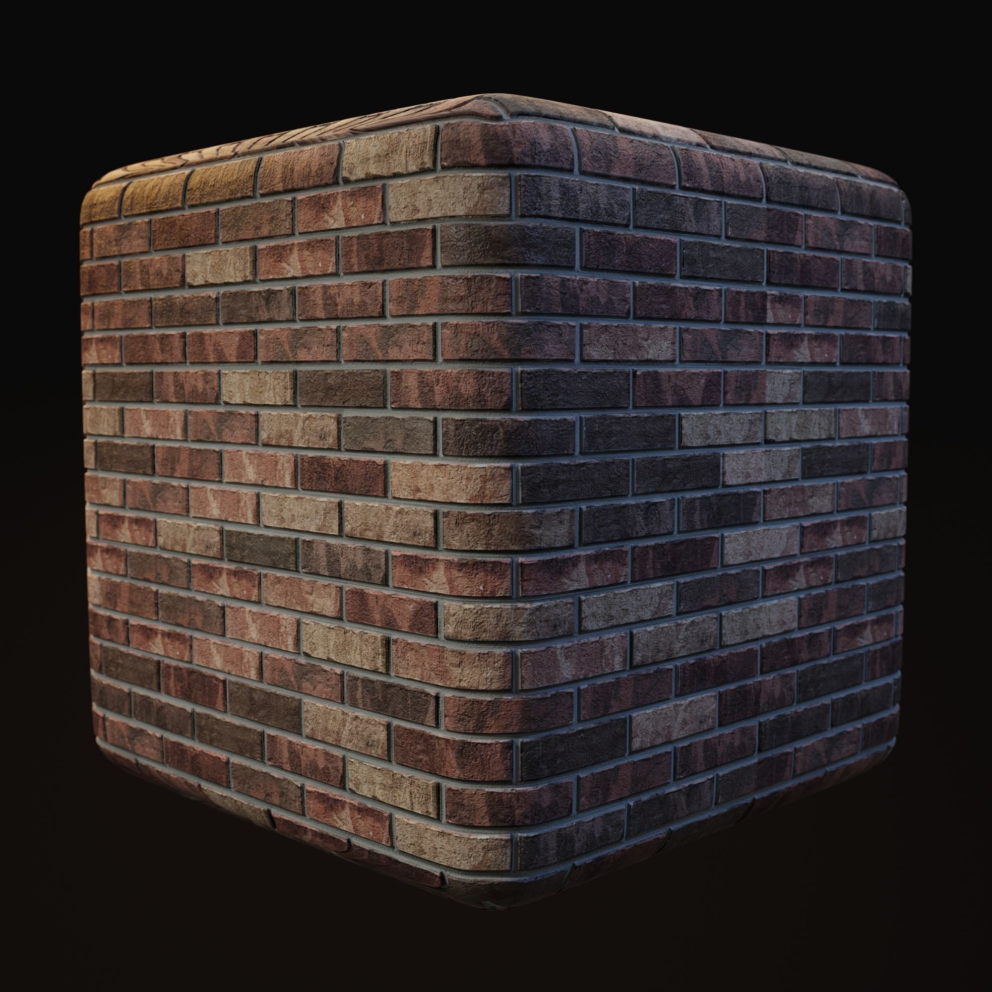 Fall Creek King Running and Stack Bricks Textures Texture | CGTrader