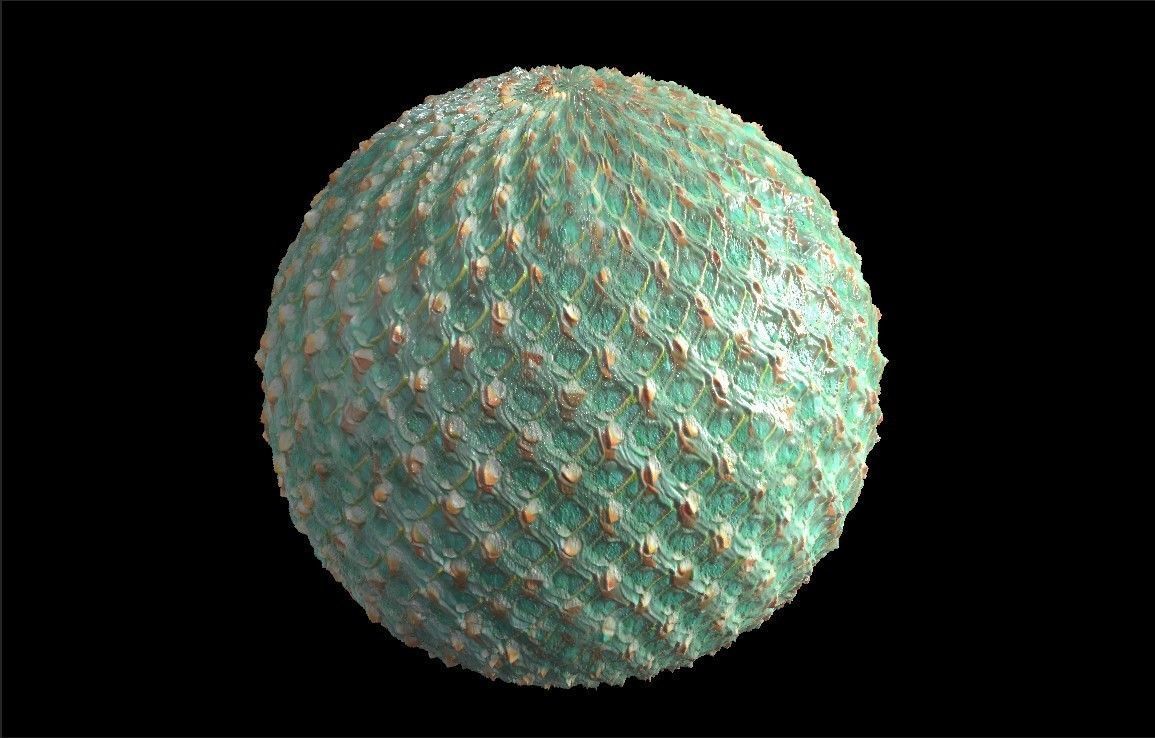 Texture PBR Skin Creature Alien Seamless Material SBSAR 4k Texture 62 ...