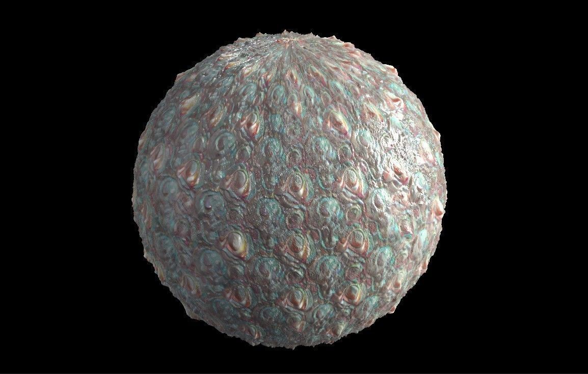 Texture PBR Skin Creature Alien Seamless Material SBSAR 4k Texture 49 ...