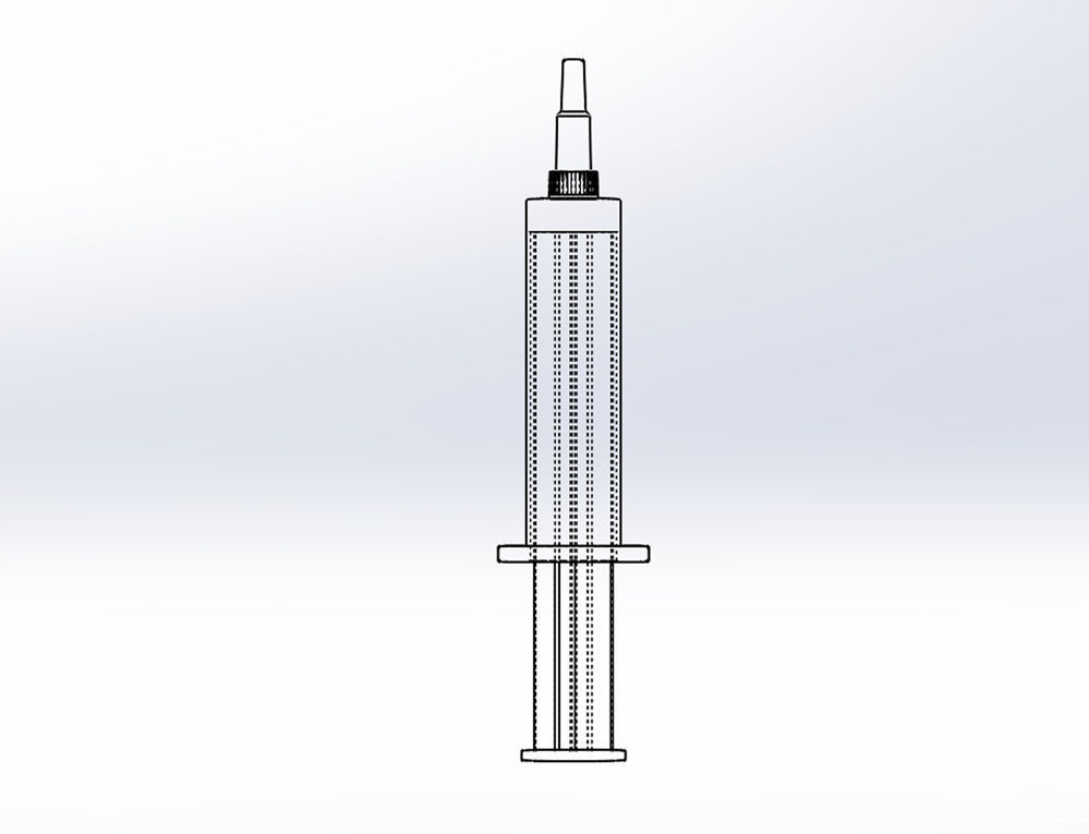 White plastic syringe small - injection - medicine 3D model | CGTrader