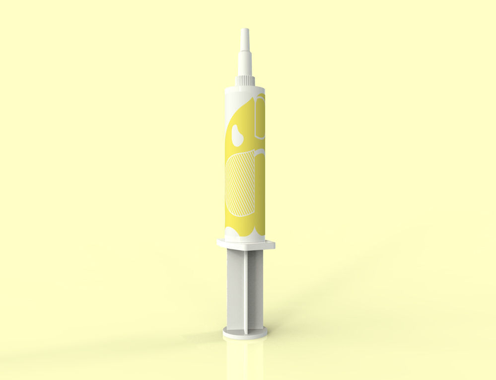 White plastic syringe small - injection - medicine 3D model | CGTrader