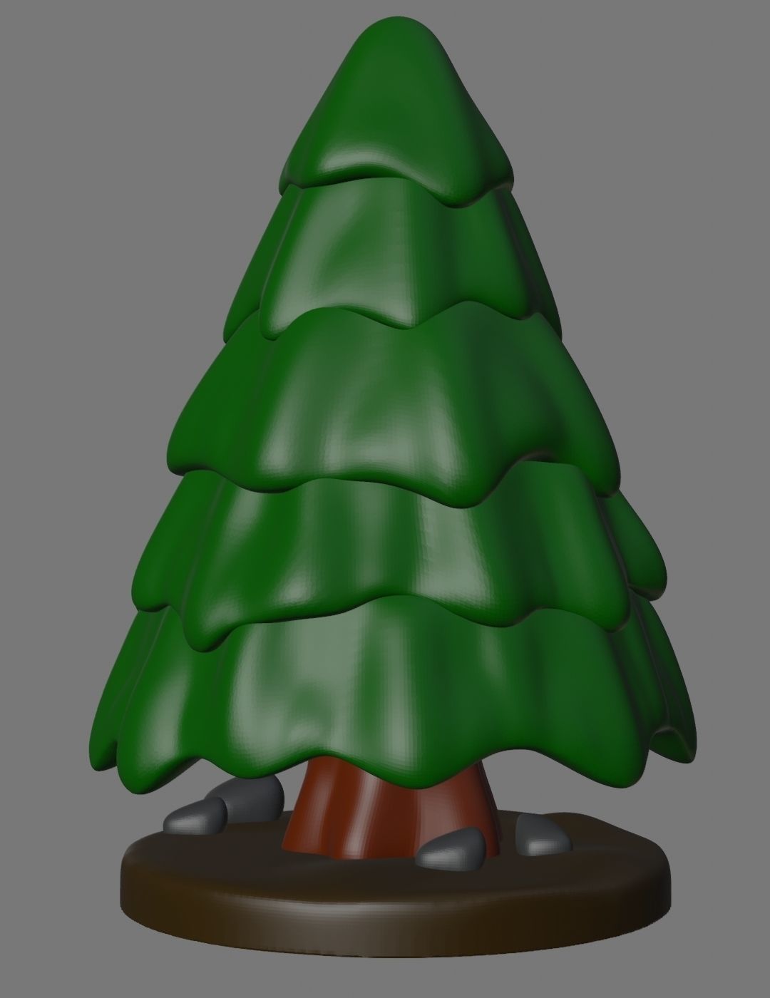 Pine tree tabletop terrain 3D printable free 3D model 3D printable ...