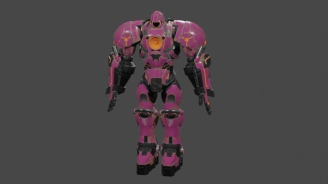 3D Model Mech Monster Suit free VR / AR / low-poly 3D model rigged ...
