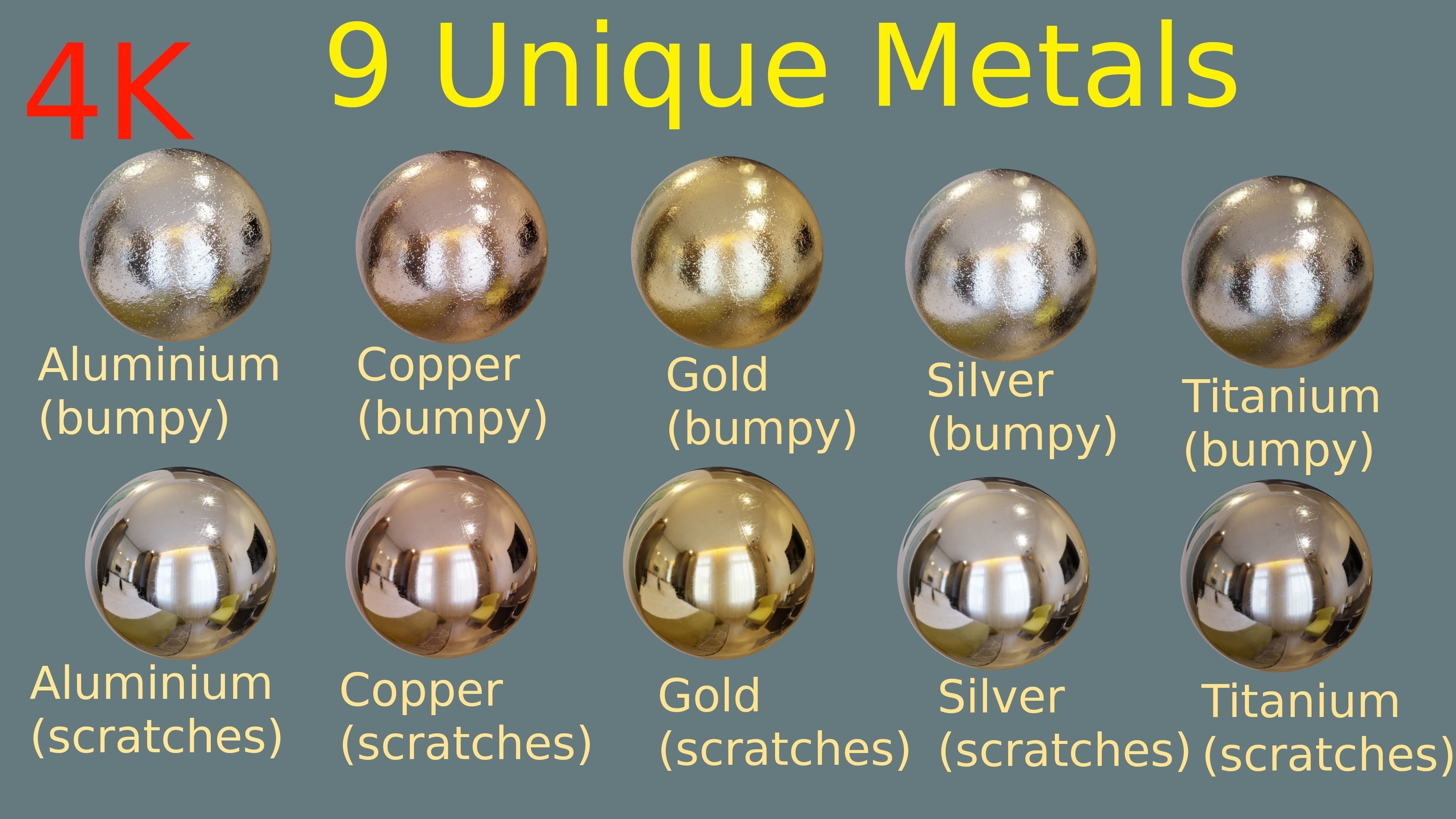 Realistic metal textures Texture | CGTrader