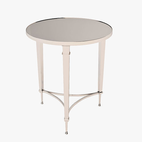 Global Views French Nickel End Table 3D model | CGTrader