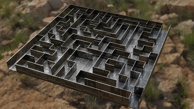 Sci fi Maze 3D model | CGTrader