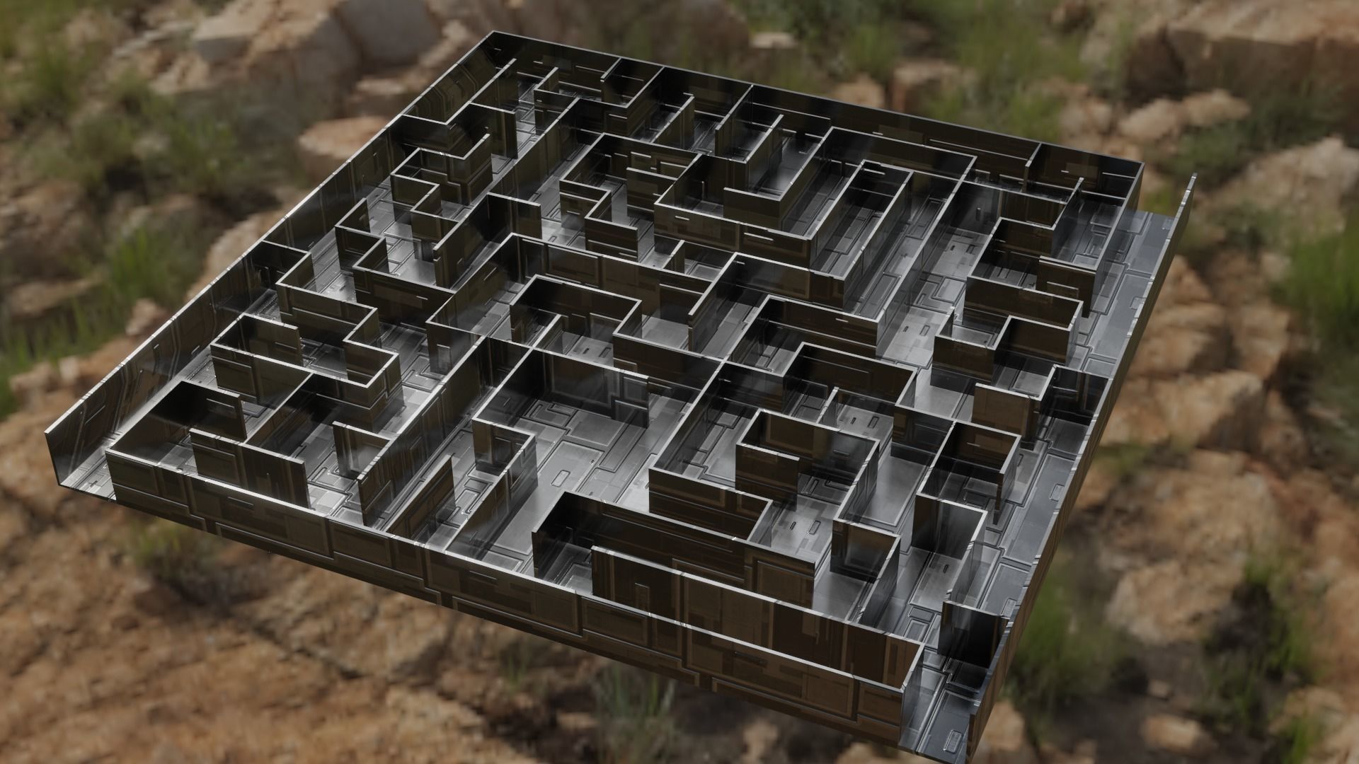 Sci fi Maze 3D model | CGTrader
